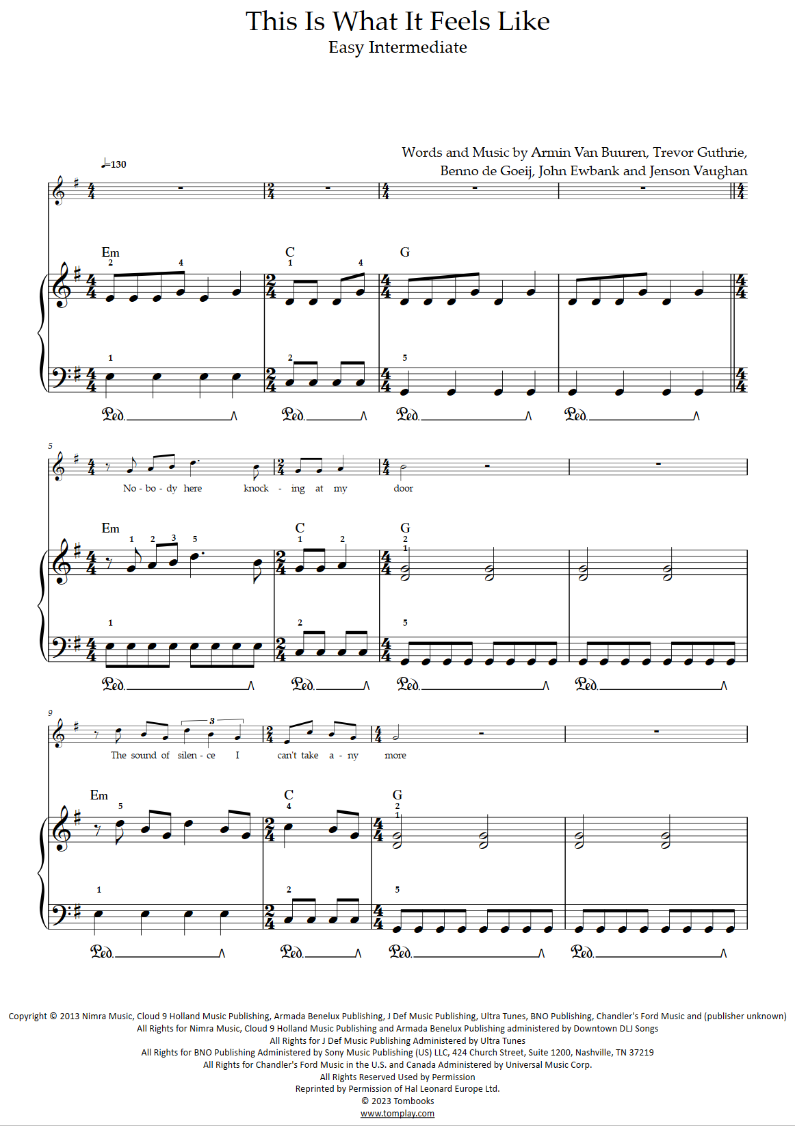 This Is What It Feels Like Easy Intermediate Level With Orchestra 